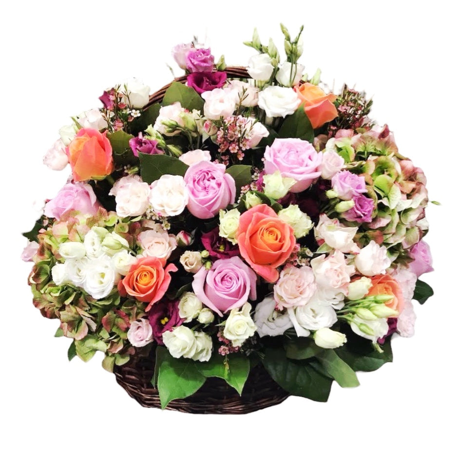 Cos cu flori colorat – Atelier Secret Garden